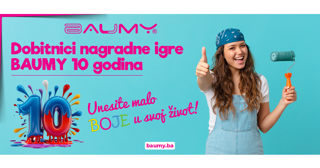 BAUMY nagradna igra - dobitnici 🎨 - Almy d.o.o.