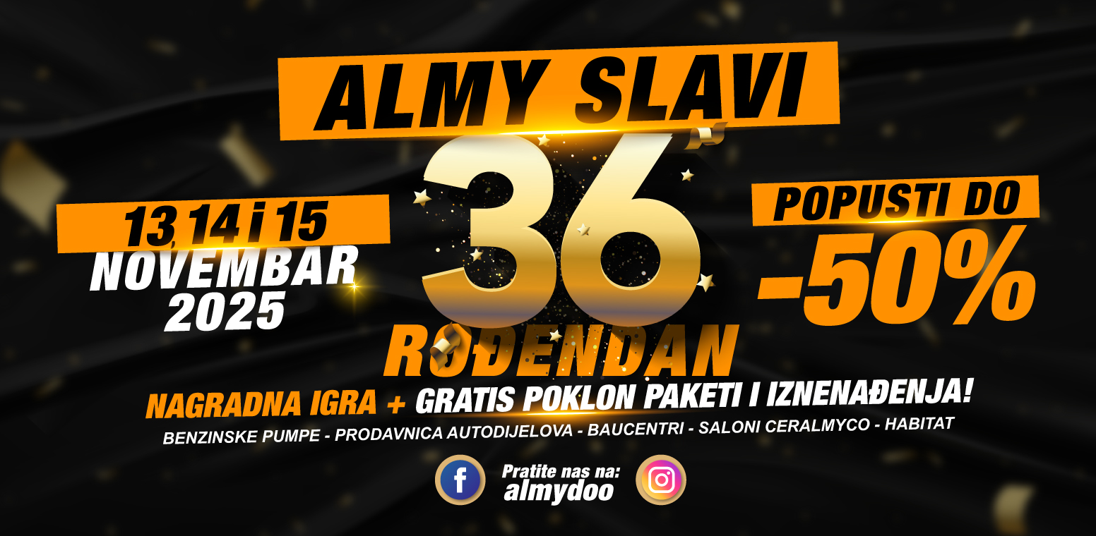 KOMPANIJA ALMY SLAVI 36. ROĐENDAN! 🎉 - Almy d.o.o.